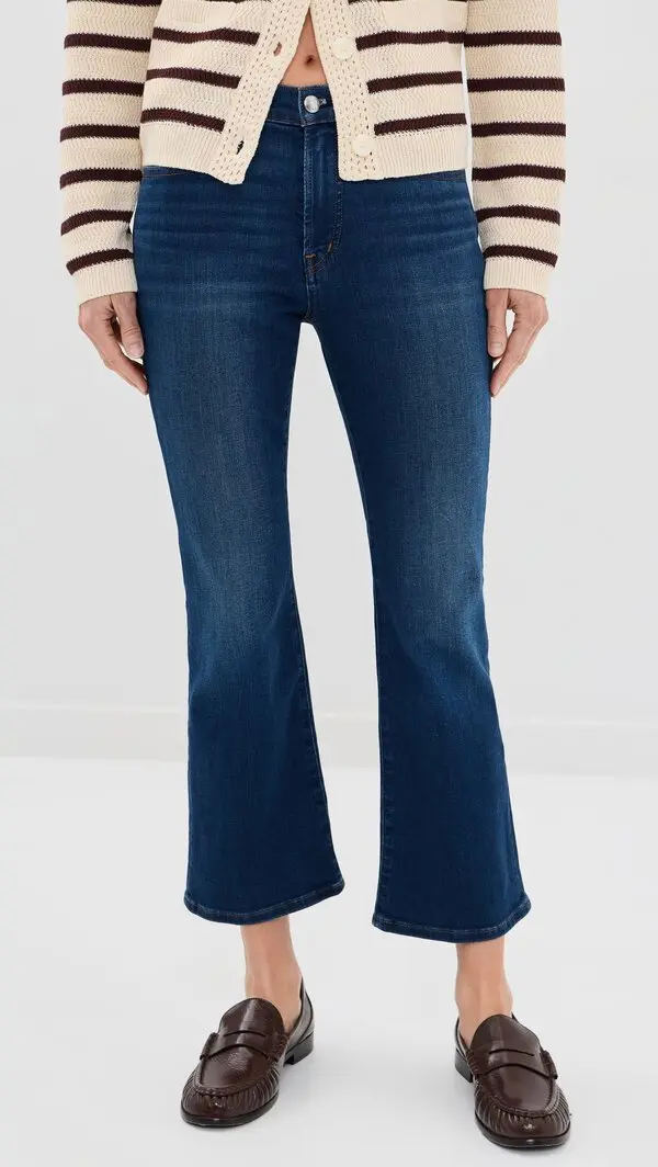 Madewell The Short Stretch Flare Crop Jeans