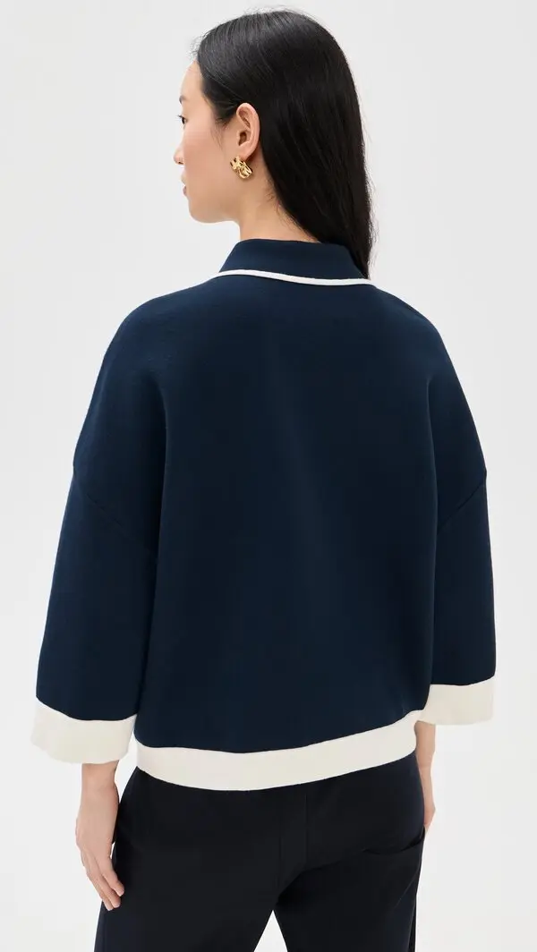 Essentiel Antwerp Jugly Knit Cardigan - Classic Navy