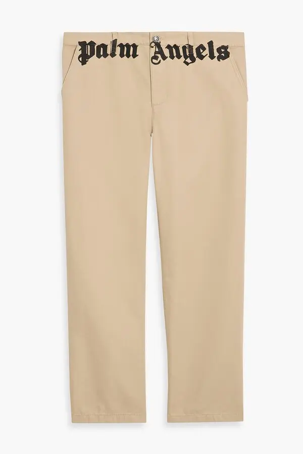 Palm Angels Printed Cottontwill Chinos