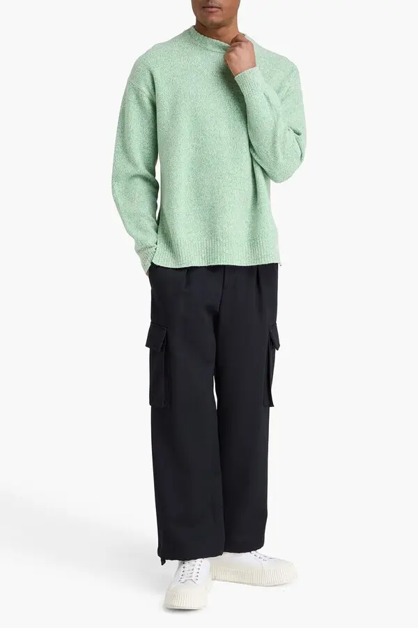 JIL SANDER Mélange Wool-blend Sweater