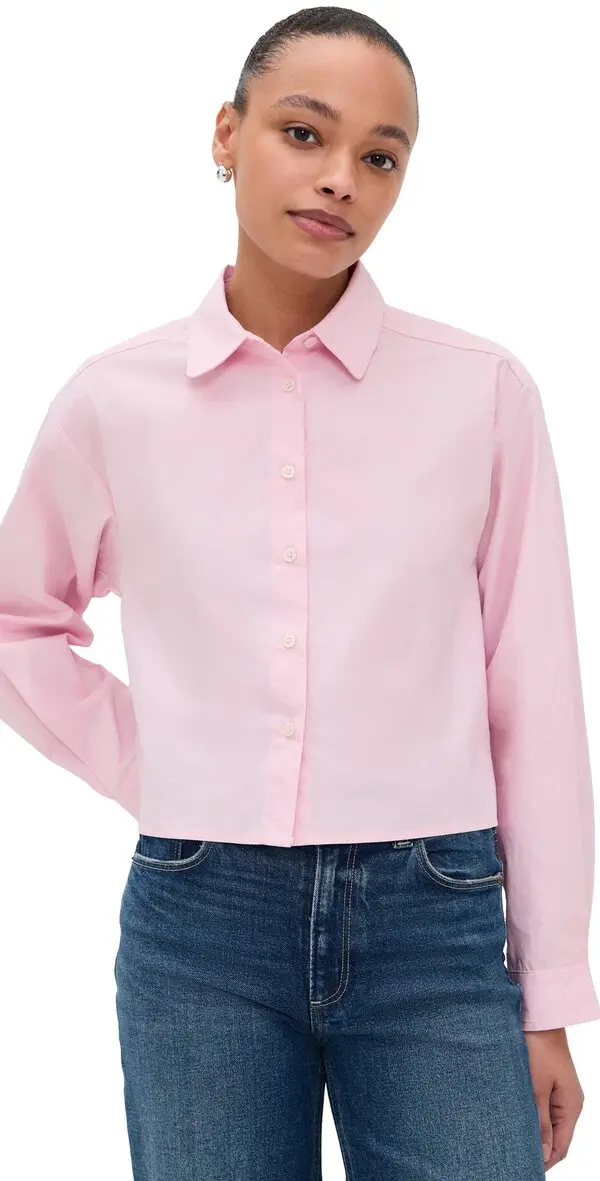PERFECTWHITETEE Naomi Cotton Poplin Button-down Shirt