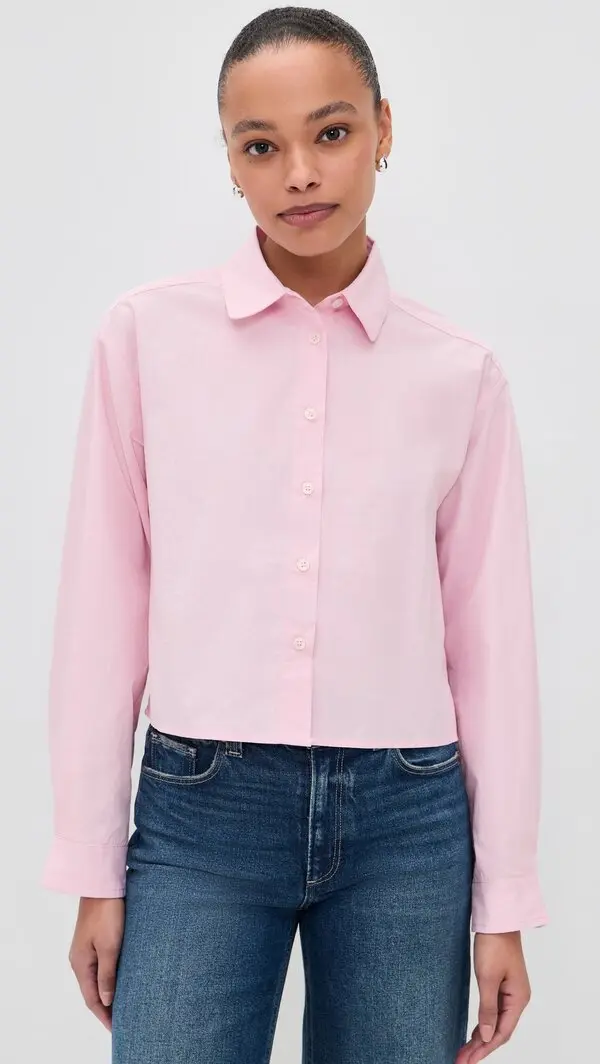 PERFECTWHITETEE Naomi Cotton Poplin Button-down Shirt