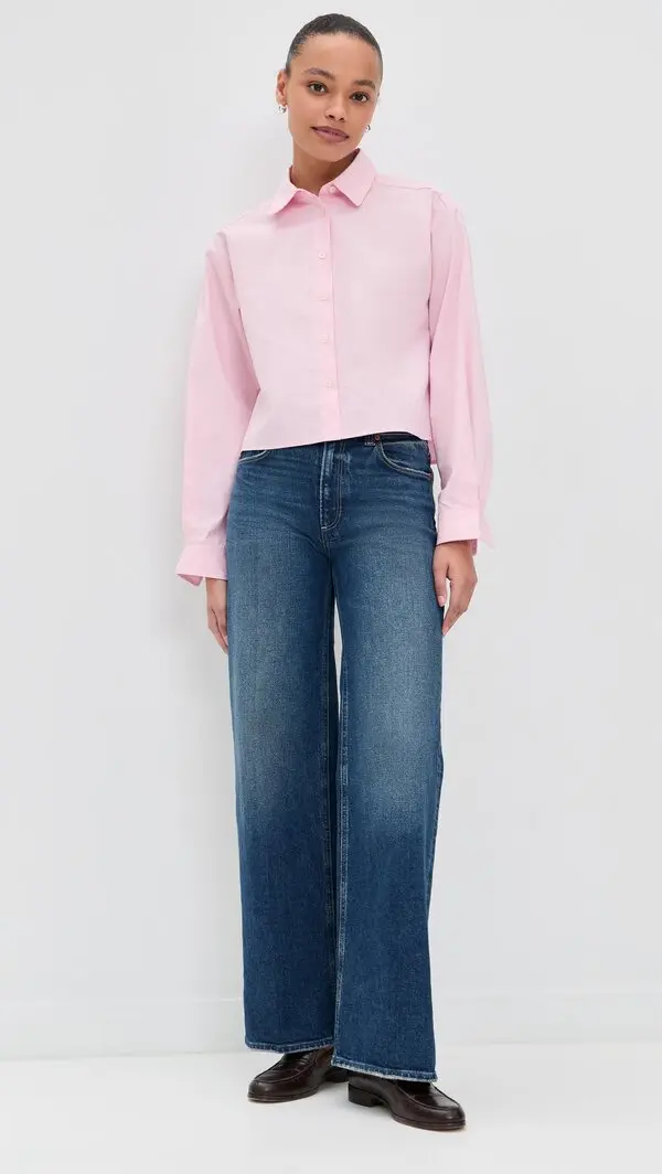 PERFECTWHITETEE Naomi Cotton Poplin Button-down Shirt