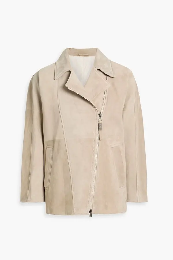 Brunello Cucinelli Suede Jacket - Mushroom