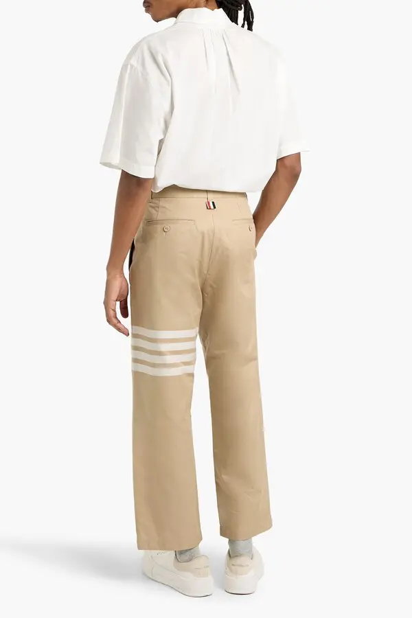 Thom Browne Striped Cotton-twill Trousers