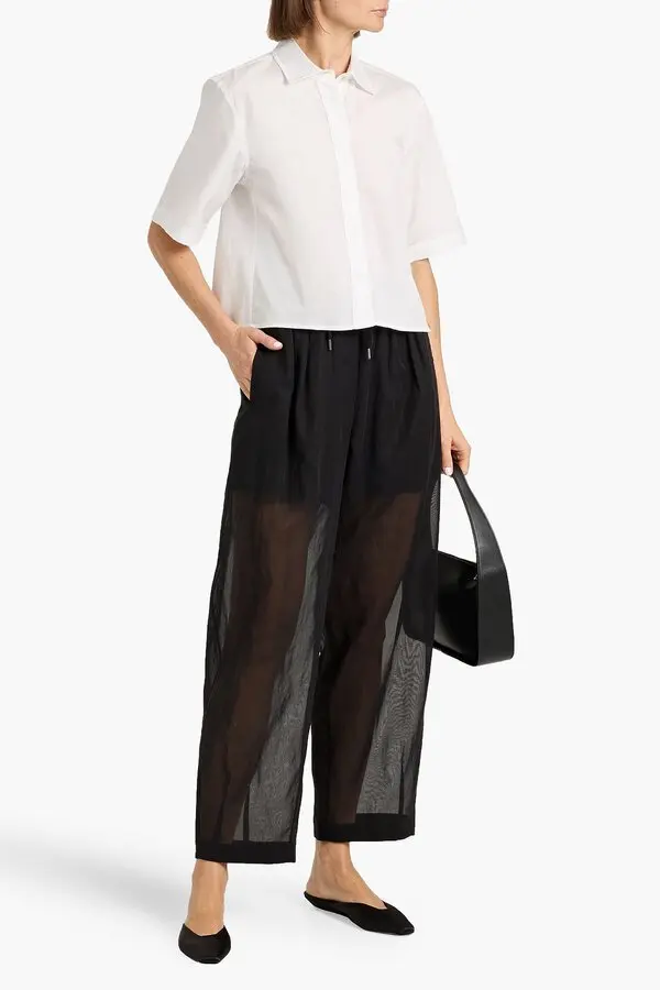 Brunello Cucinelli Cotton-voile Tapered Pants