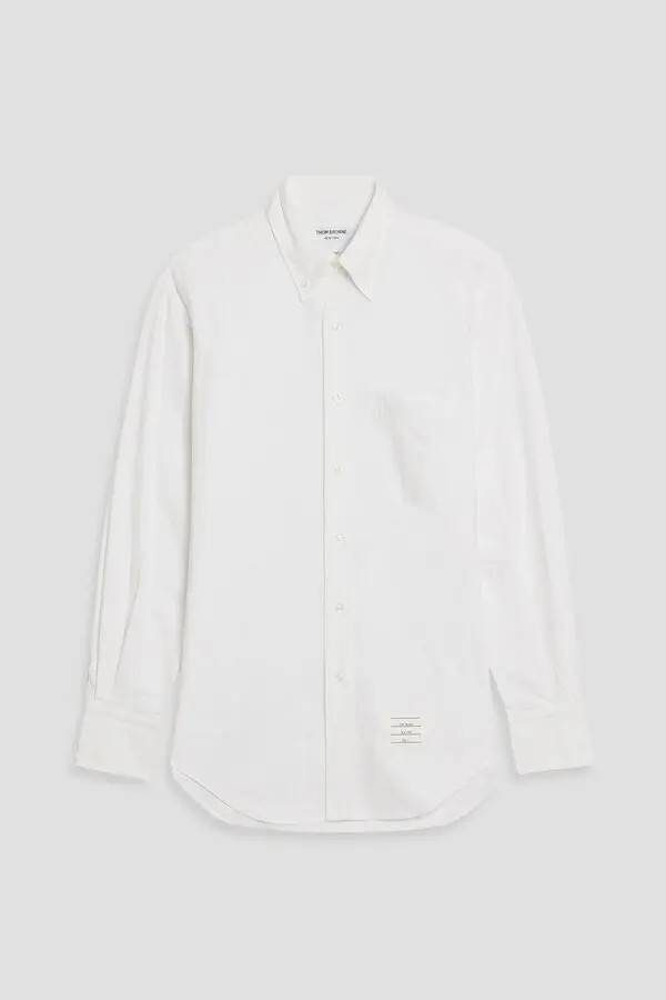 Thom Browne Cotton Oxford Shirt - White