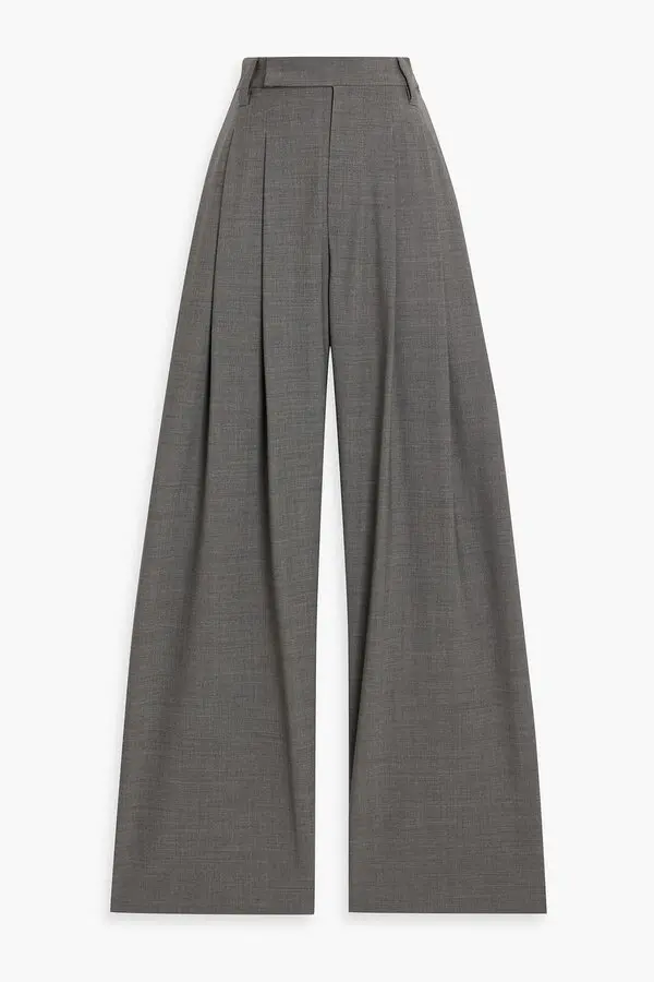 Brunello Cucinelli Wool-blend Wide-leg Pants