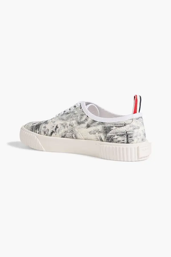Thom Browne Printed Canvas Sneakers