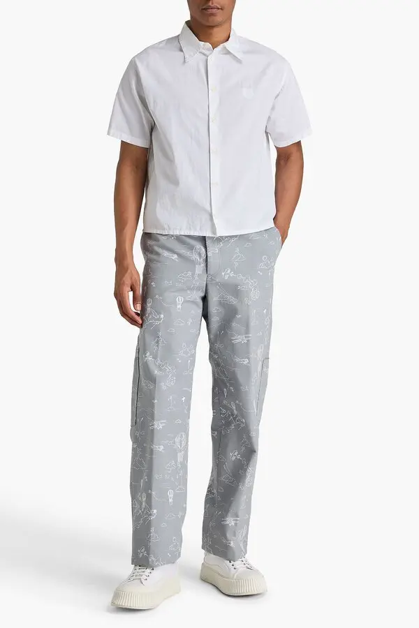 Thom Browne Printed Cottoncanvas Cargo Pants
