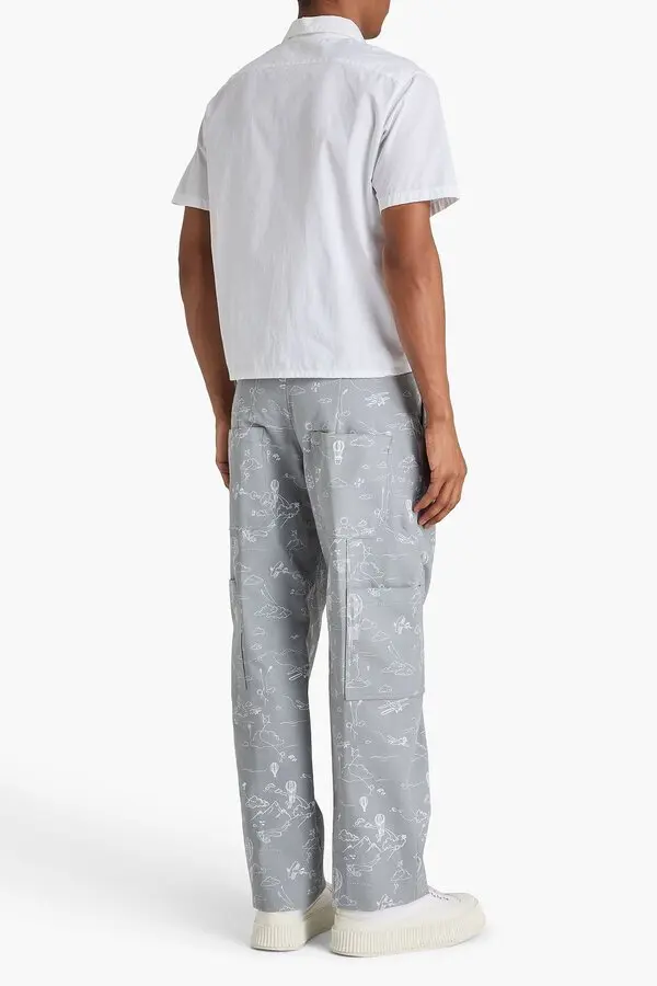 Thom Browne Printed Cottoncanvas Cargo Pants