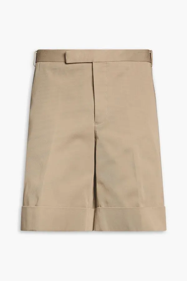 Thom Browne Cotton-twill Shorts - Beige