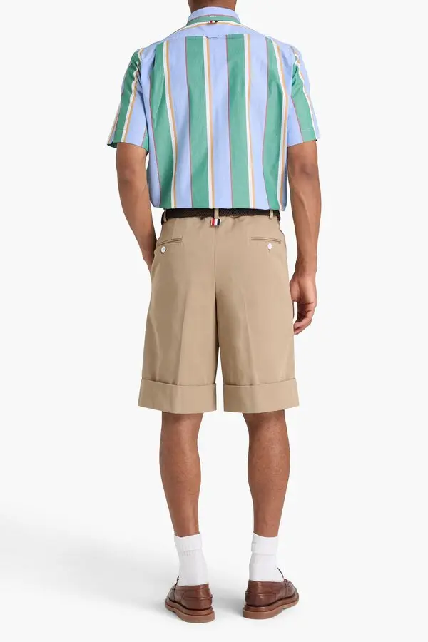 Thom Browne Cotton-twill Shorts - Beige