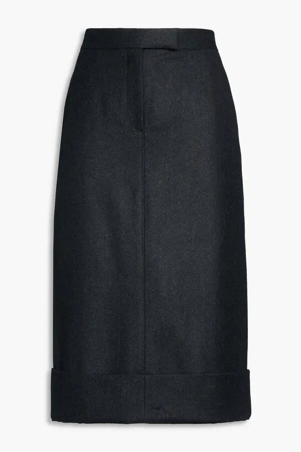 Thom Browne Wool-flannel Midi Skirt