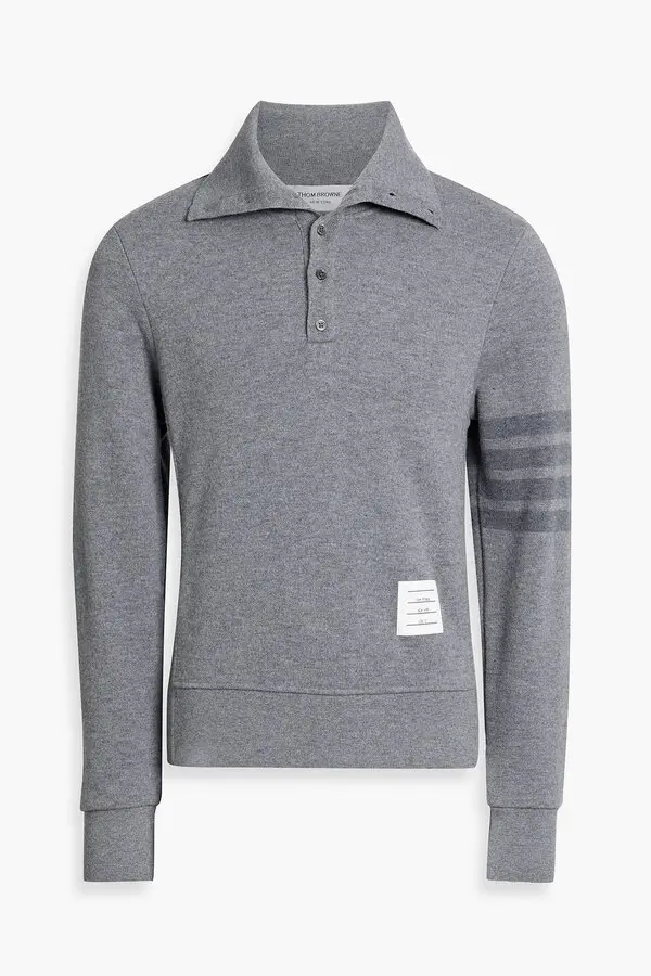 Thom Browne Striped Wool Sweater - Gray