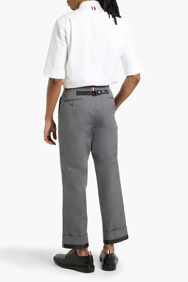 Thom Browne Tapered Woven Trousers