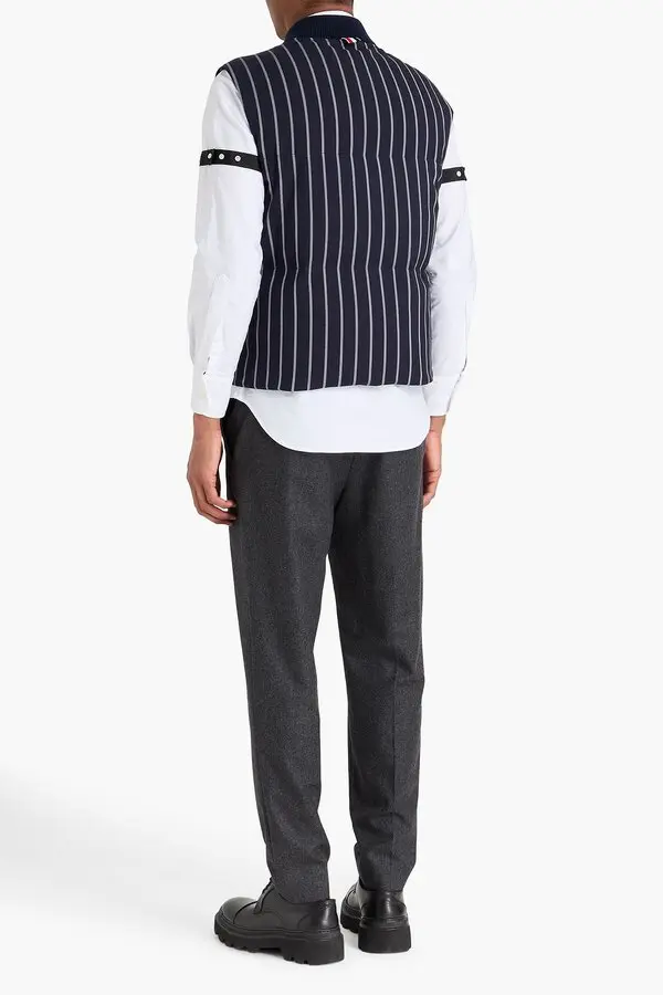 Thom Browne Striped Wool Down Vest