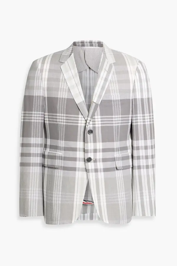 Thom Browne Checked Cotton Blazer