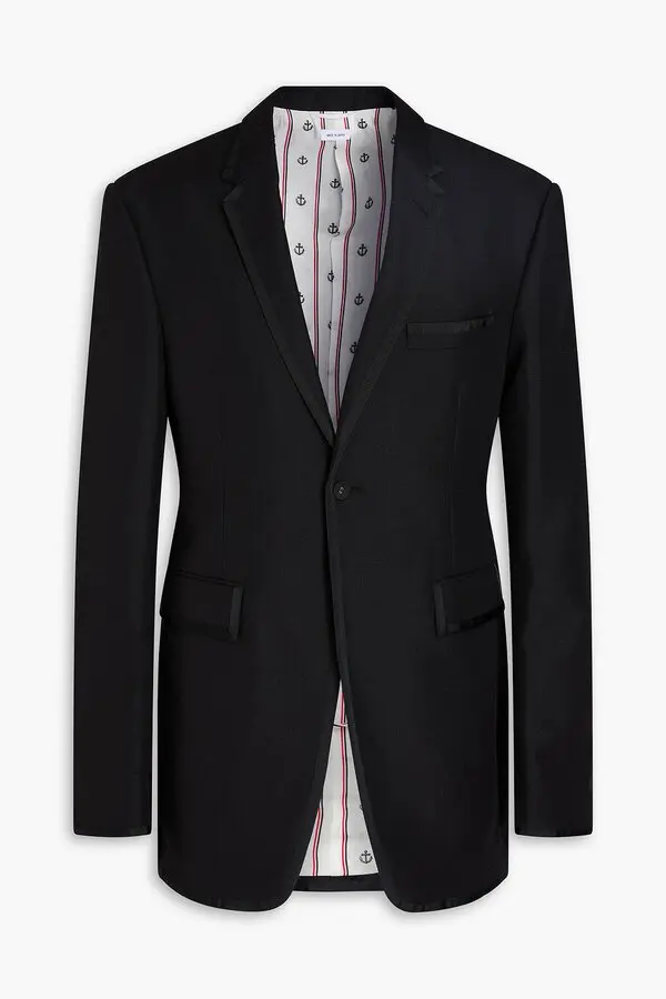 Thom Browne Grain De Poudre Wool Blazer