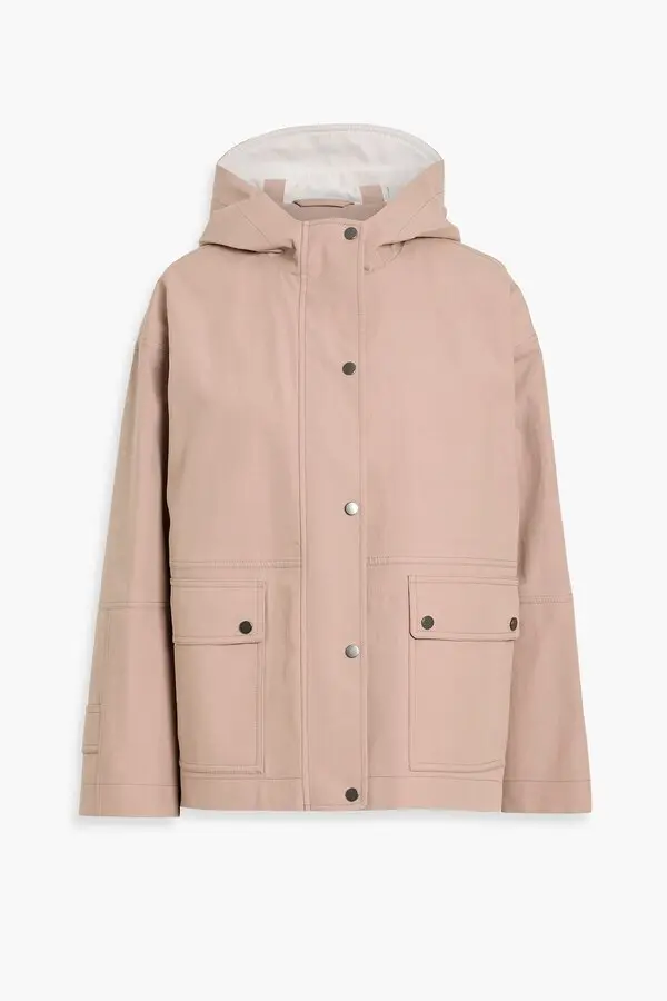 Brunello Cucinelli Cotton Hooded Jacket - Blush
