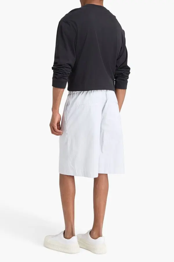 JIL SANDER Pinstriped Cotton Shorts