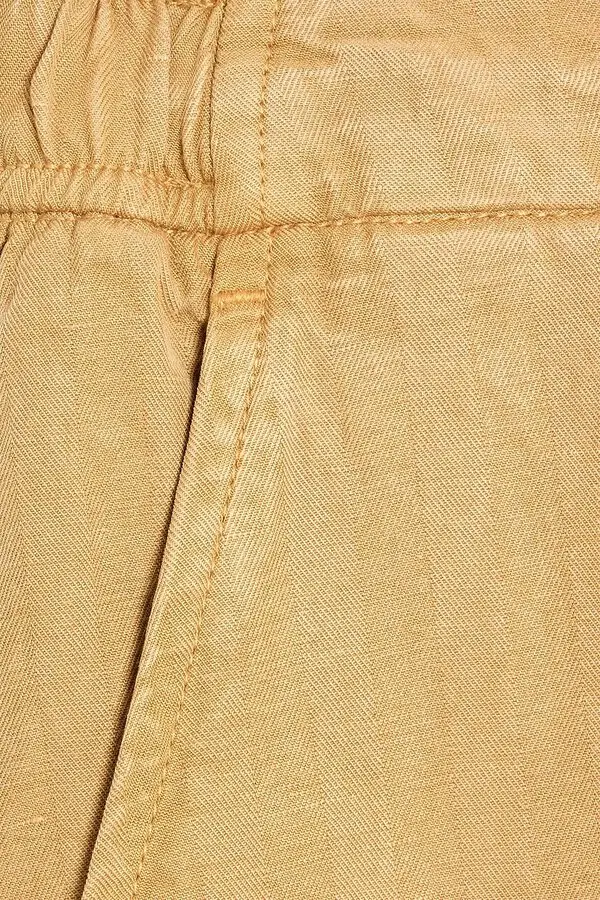 Frescobol Carioca Mendes Striped Lyocell-blend Pants - Camel