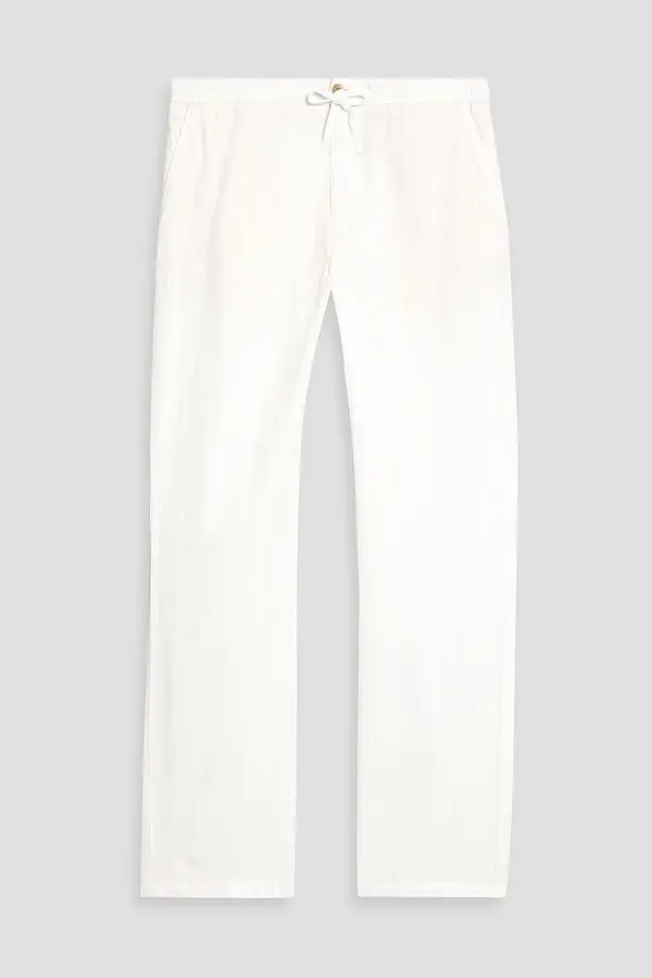 Frescobol Carioca Mendes Striped Lyocell-blend Pants - White