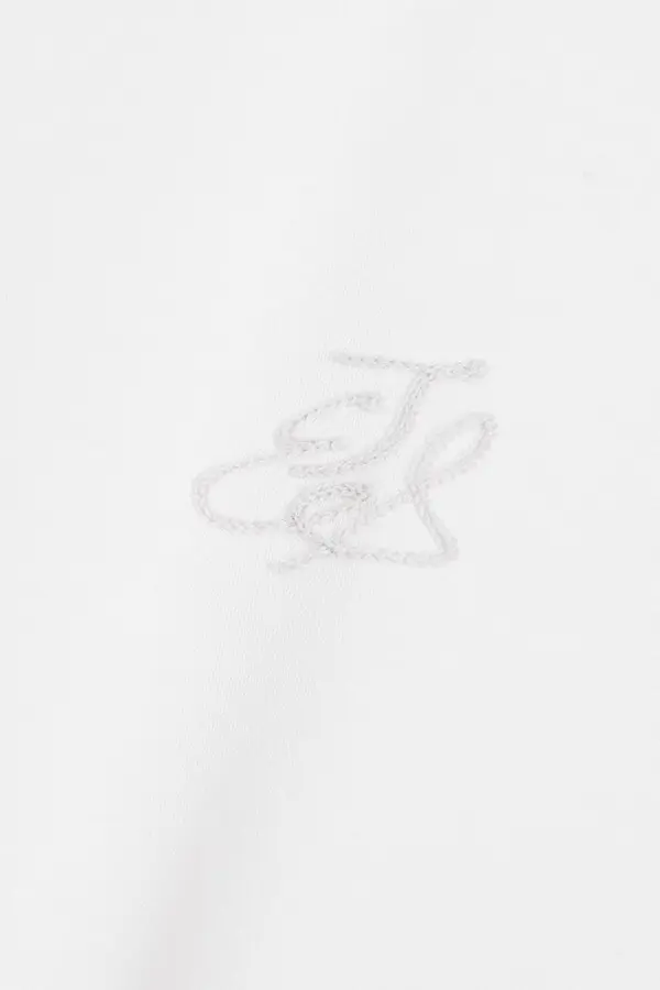 THE ELDER STATESMAN Embroidered Cotton And Cashmereblend Tshirt