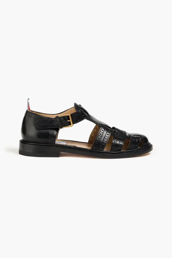 Thom Browne Leather Sandals - Black