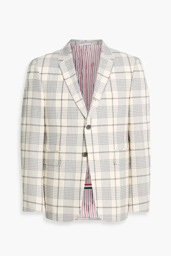 Thom Browne Checked Wooltweed Blazer