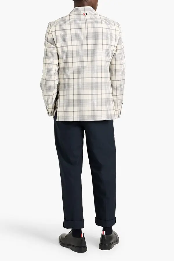 Thom Browne Checked Wooltweed Blazer
