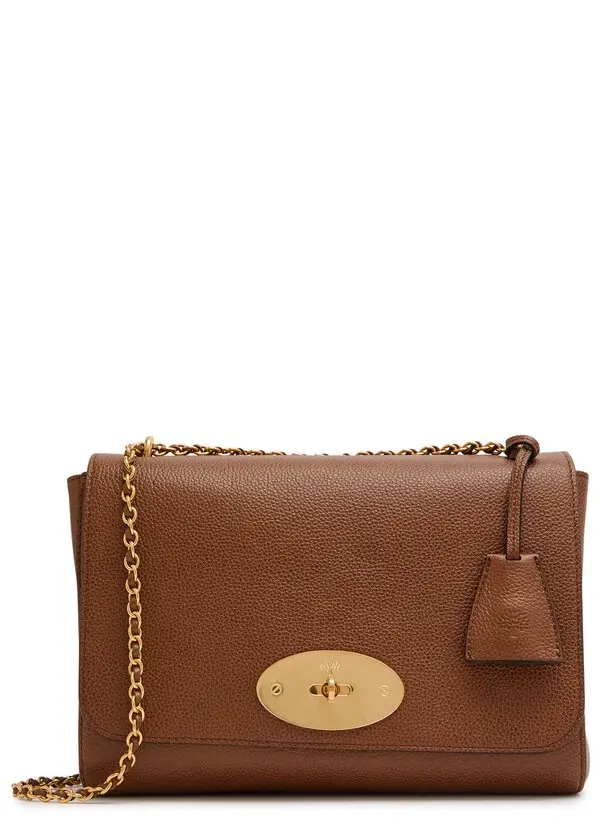 Mulberry Lily Medium Grained Leather Shoulder Bag - Tan