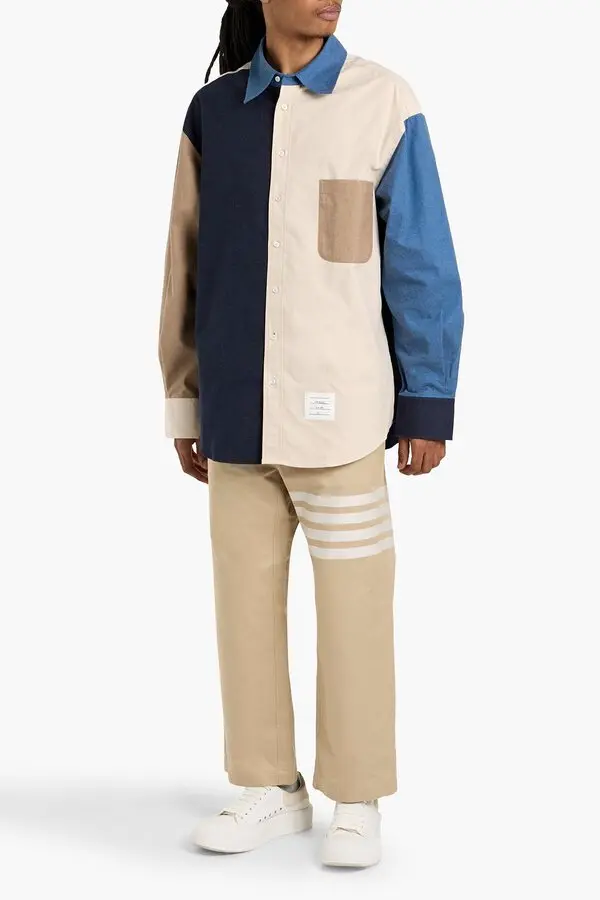 Thom Browne Colorblock Cottontwill Shirt
