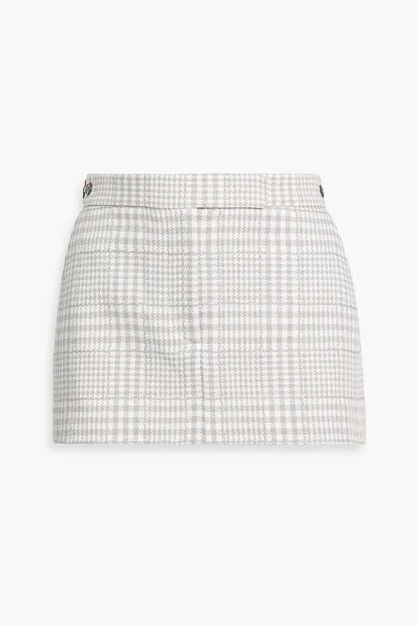 Thom Browne Cotton-tweed Mini Skirt
