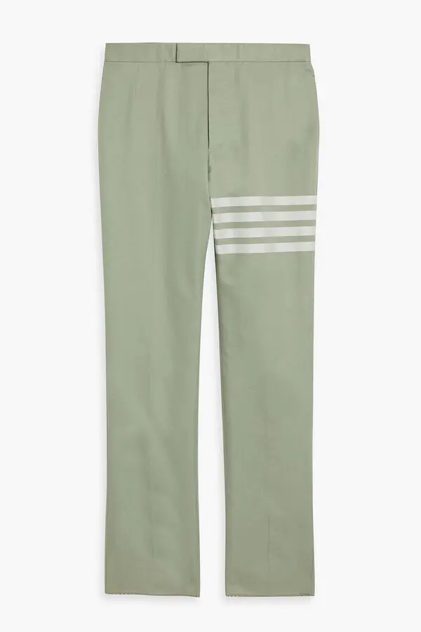 Thom Browne Striped Cotton-twill Trousers