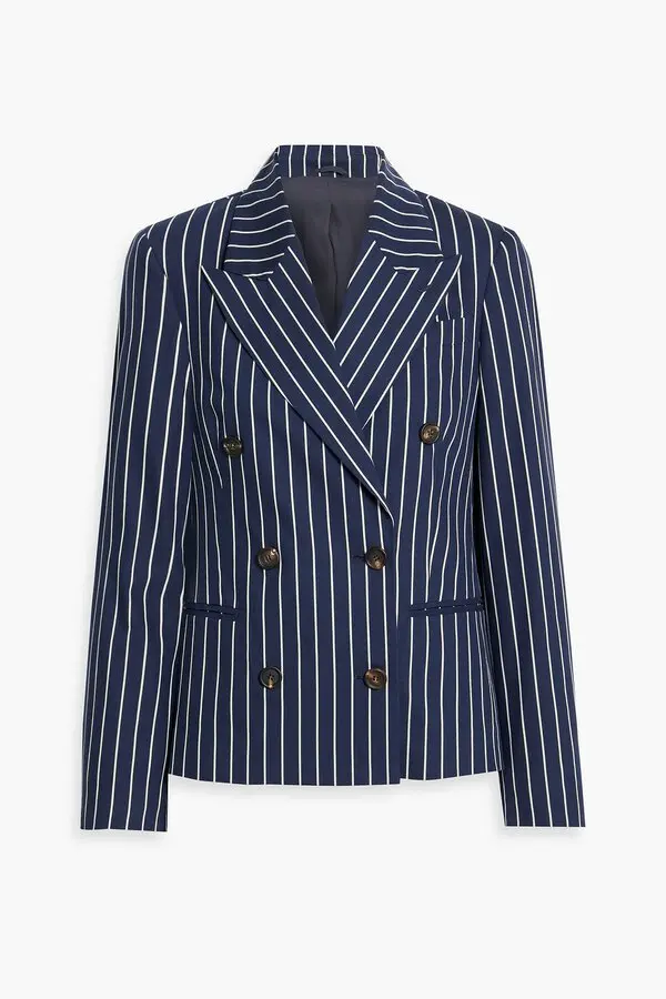 Brunello Cucinelli Double-breasted Striped Blazer