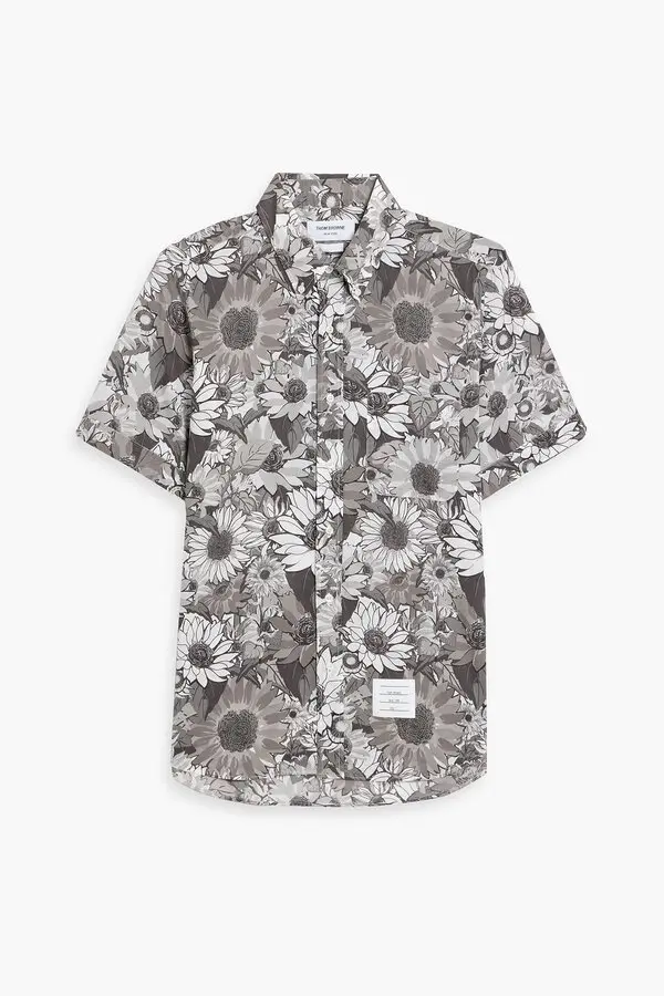 Thom Browne Floralprint Cotton Shirt