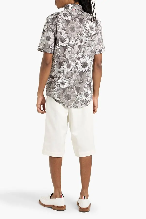 Thom Browne Floralprint Cotton Shirt