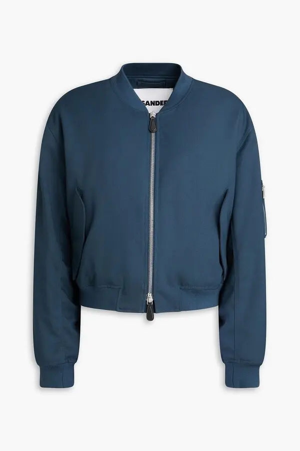 JIL SANDER Twill Bomber Jacket
