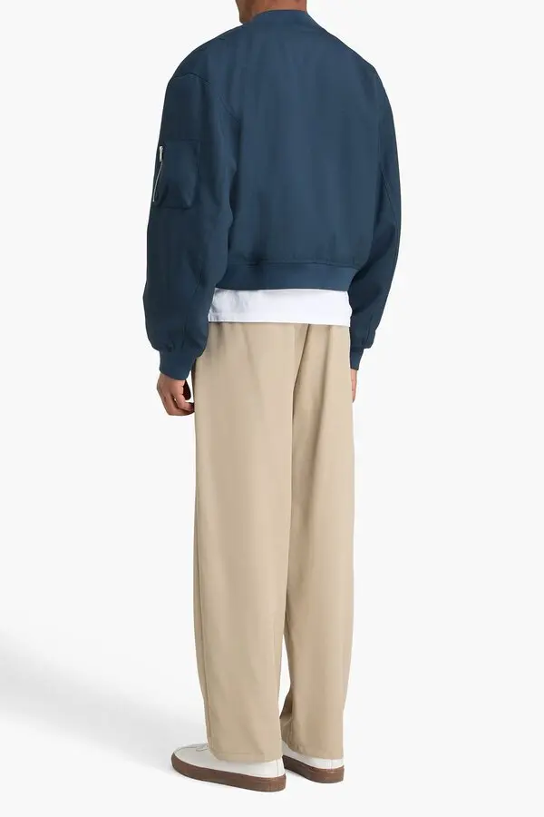 JIL SANDER Twill Bomber Jacket