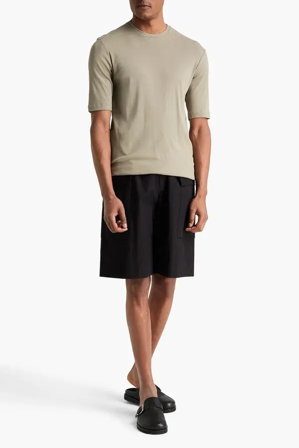 JIL SANDER Cotton-poplin Cargo Shorts