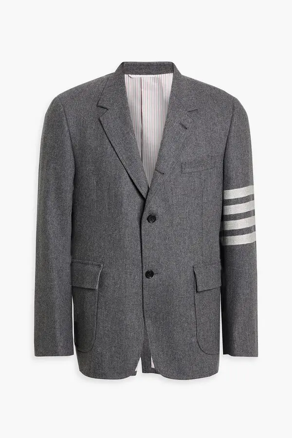 Thom Browne Striped Wool And Cashmere-blend Felt Blazer