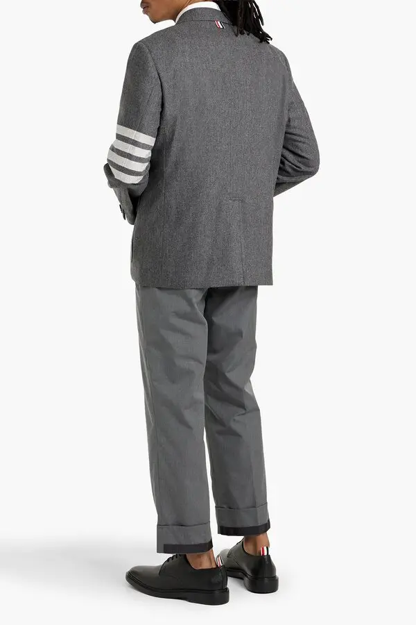Thom Browne Striped Wool And Cashmere-blend Felt Blazer