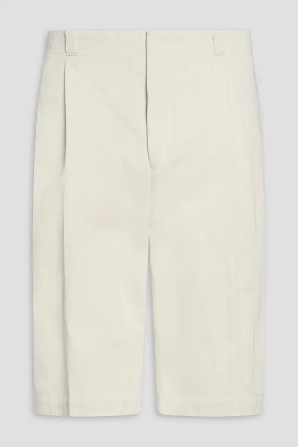 Thom Browne Cotton-gabardine Shorts - Ecru