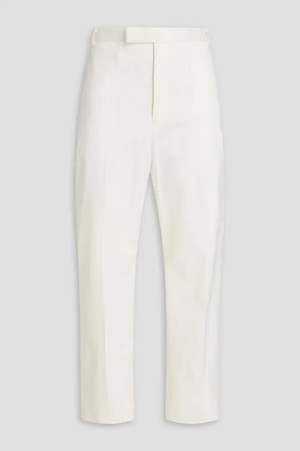 Thom Browne Cotton-twill Trousers - Ivory