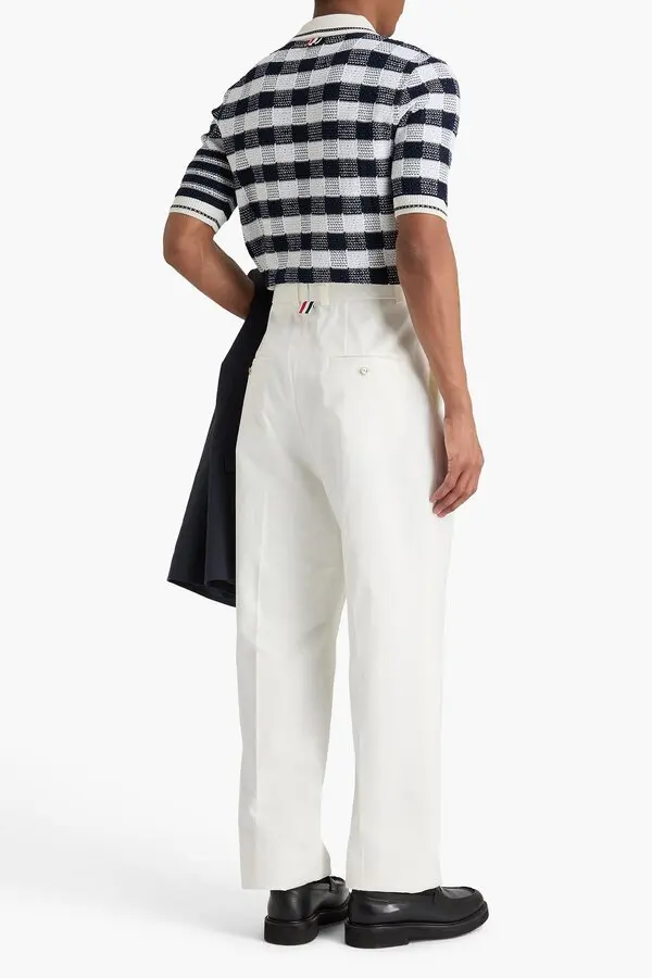Thom Browne Cotton-twill Trousers - Ivory