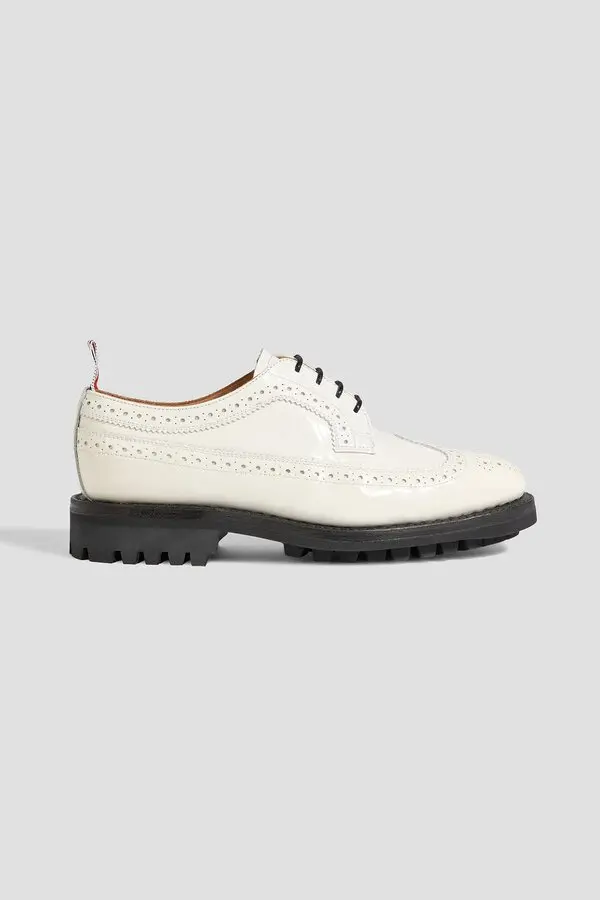 Thom Browne Patentleather Brogues - White