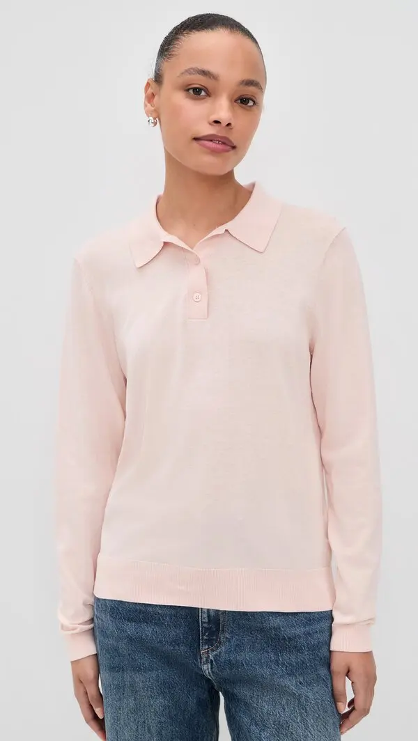 Enza Costa Silk Knit Polo