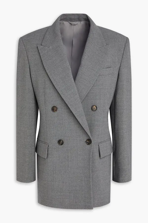 Brunello Cucinelli Double-breasted Wool Blazer