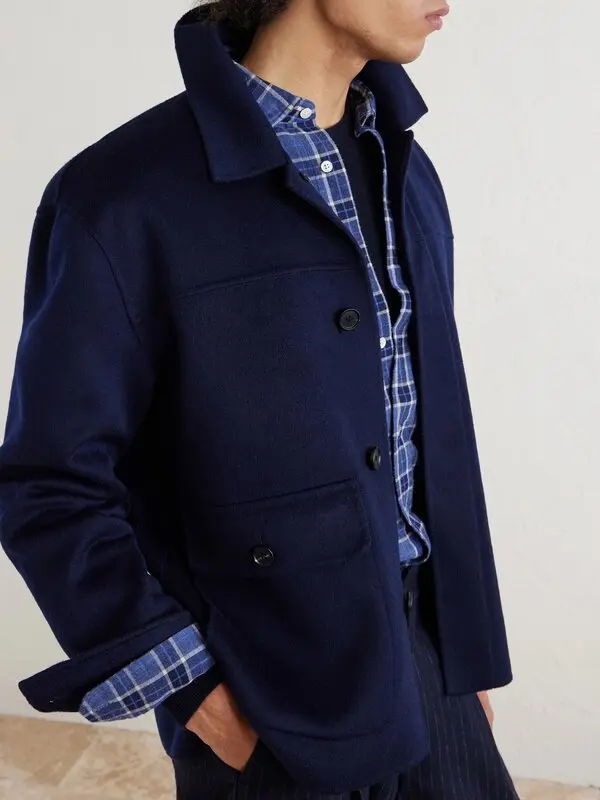 Mr P. Double-faced Cashmere Chore Jacket